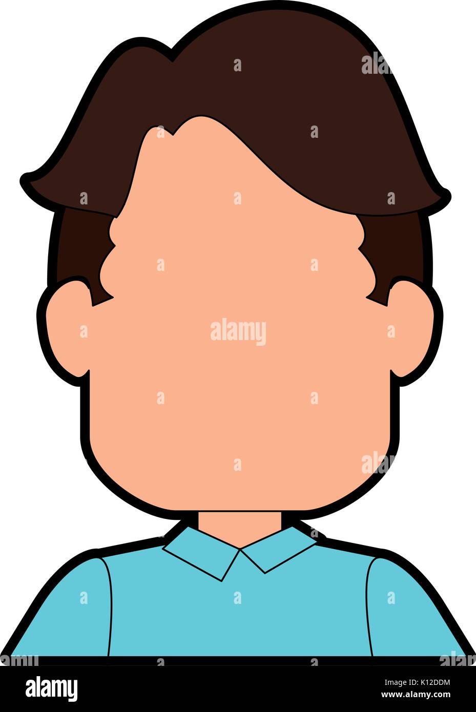 man icon over white background vector illustration Stock Vector Image ...