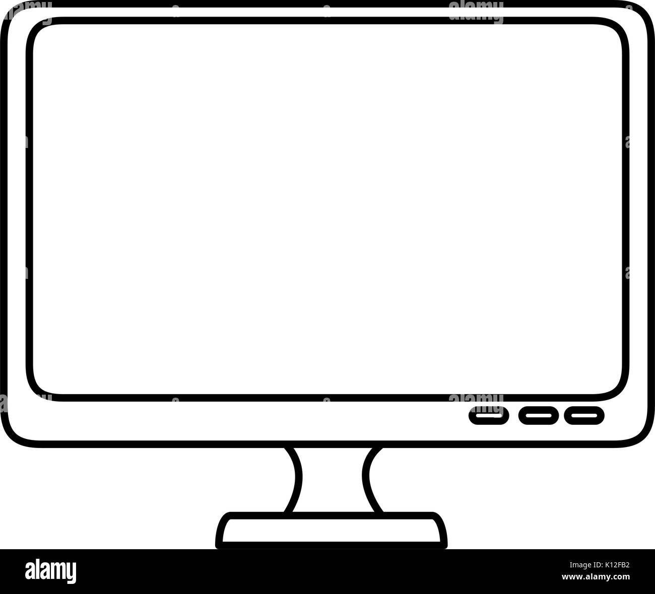 Computer screen technology icon vector illustration graphic design ...
