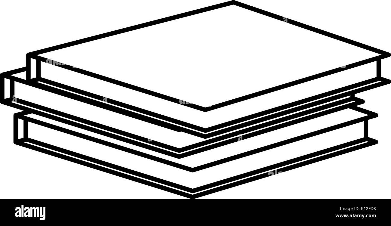 Piled up books Stock Vector Images - Alamy