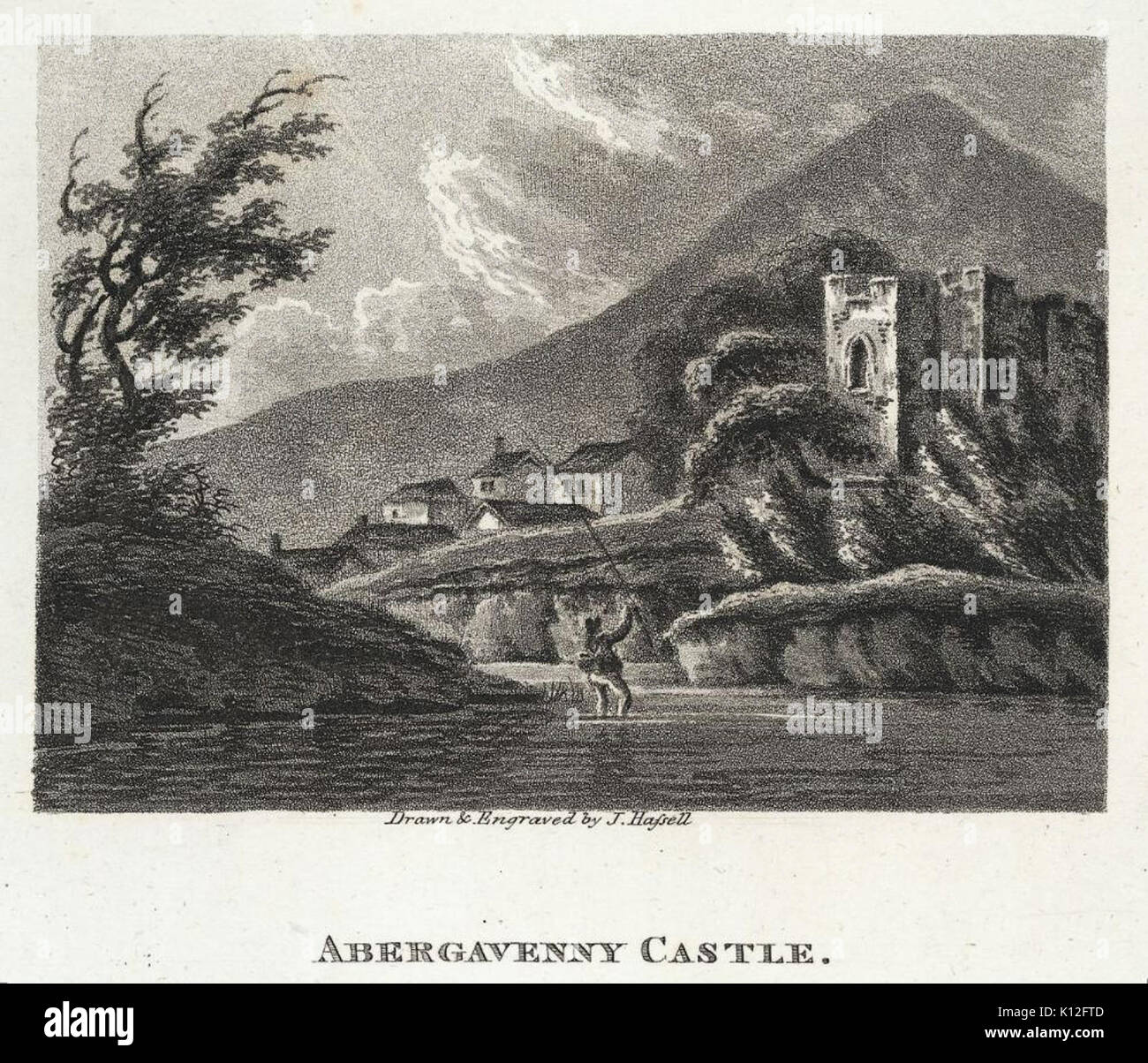 Map of abergavenny hi-res stock photography and images - Alamy