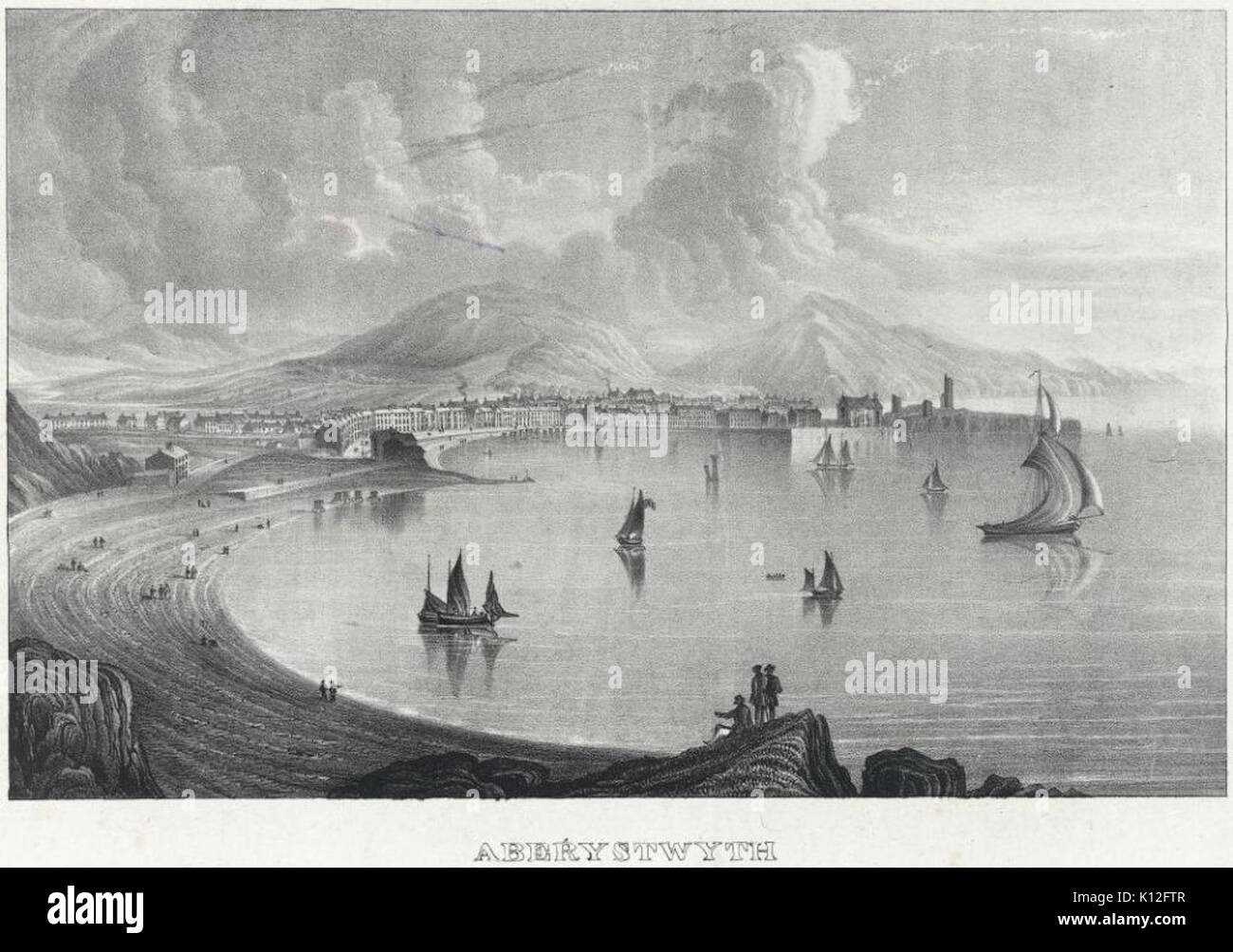 Map of aberystwyth hi-res stock photography and images - Alamy