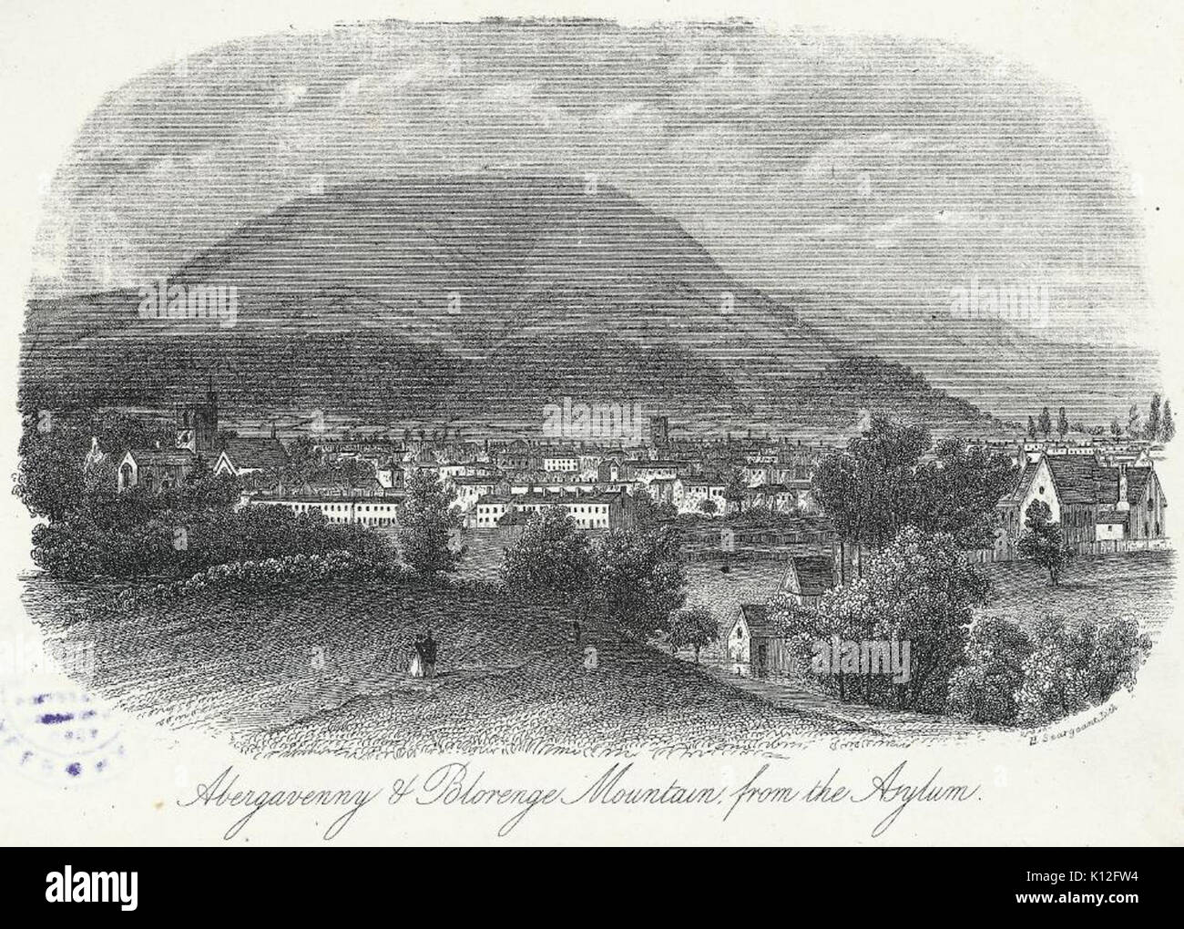 Abergavenny map hi-res stock photography and images - Alamy