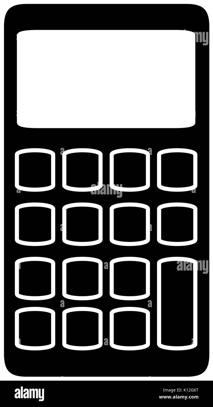 Calculator math device icon vector illustration graphic design Stock ...
