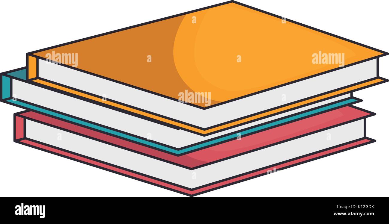 Piled up books Stock Vector Images - Alamy