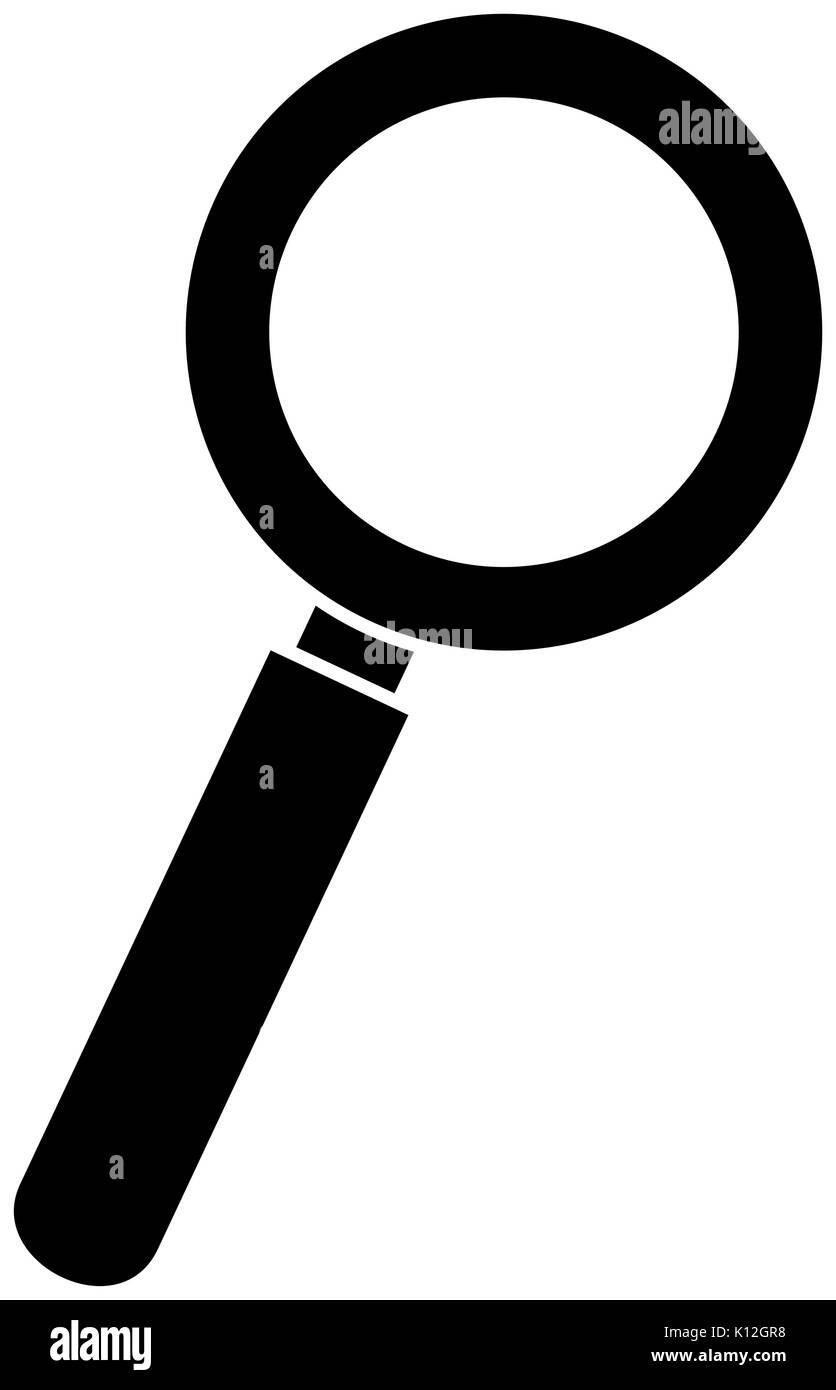 magnifying glass icon over white background vector illustration Stock ...