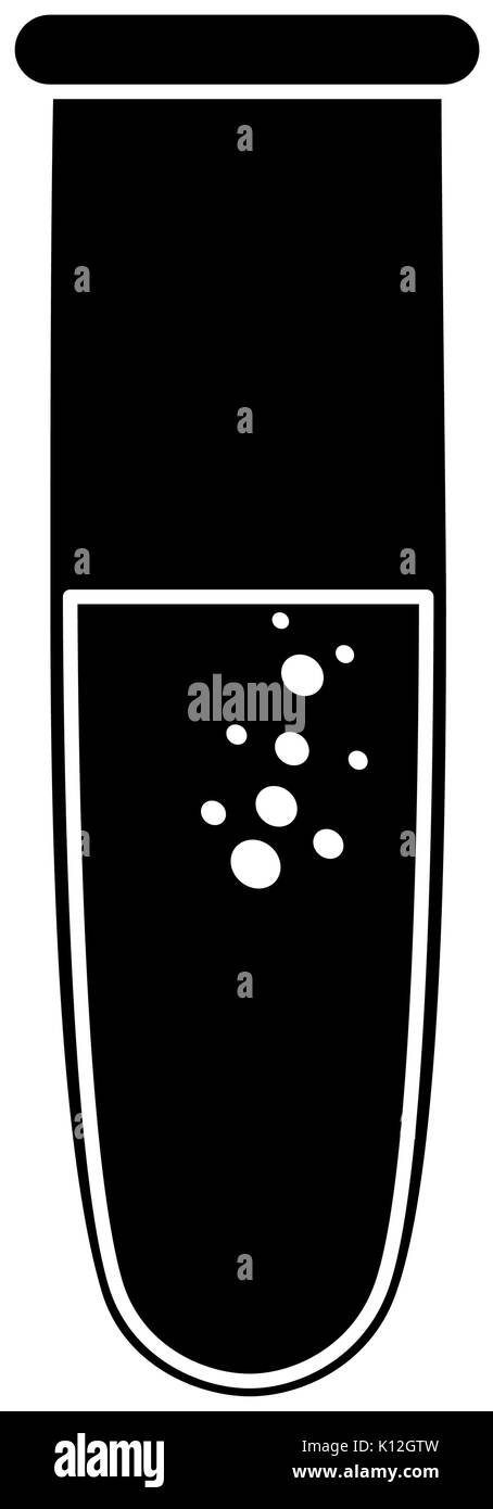 test tube icon over white background vector illustration Stock Vector ...