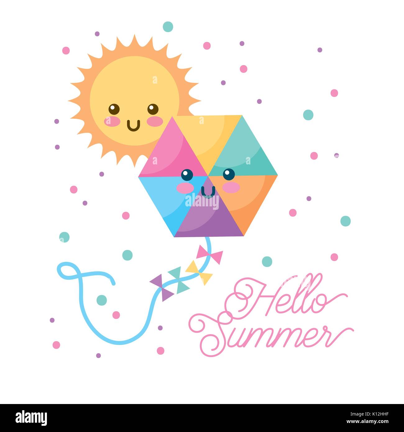 hello summer cartoon Stock Vector Image & Art - Alamy