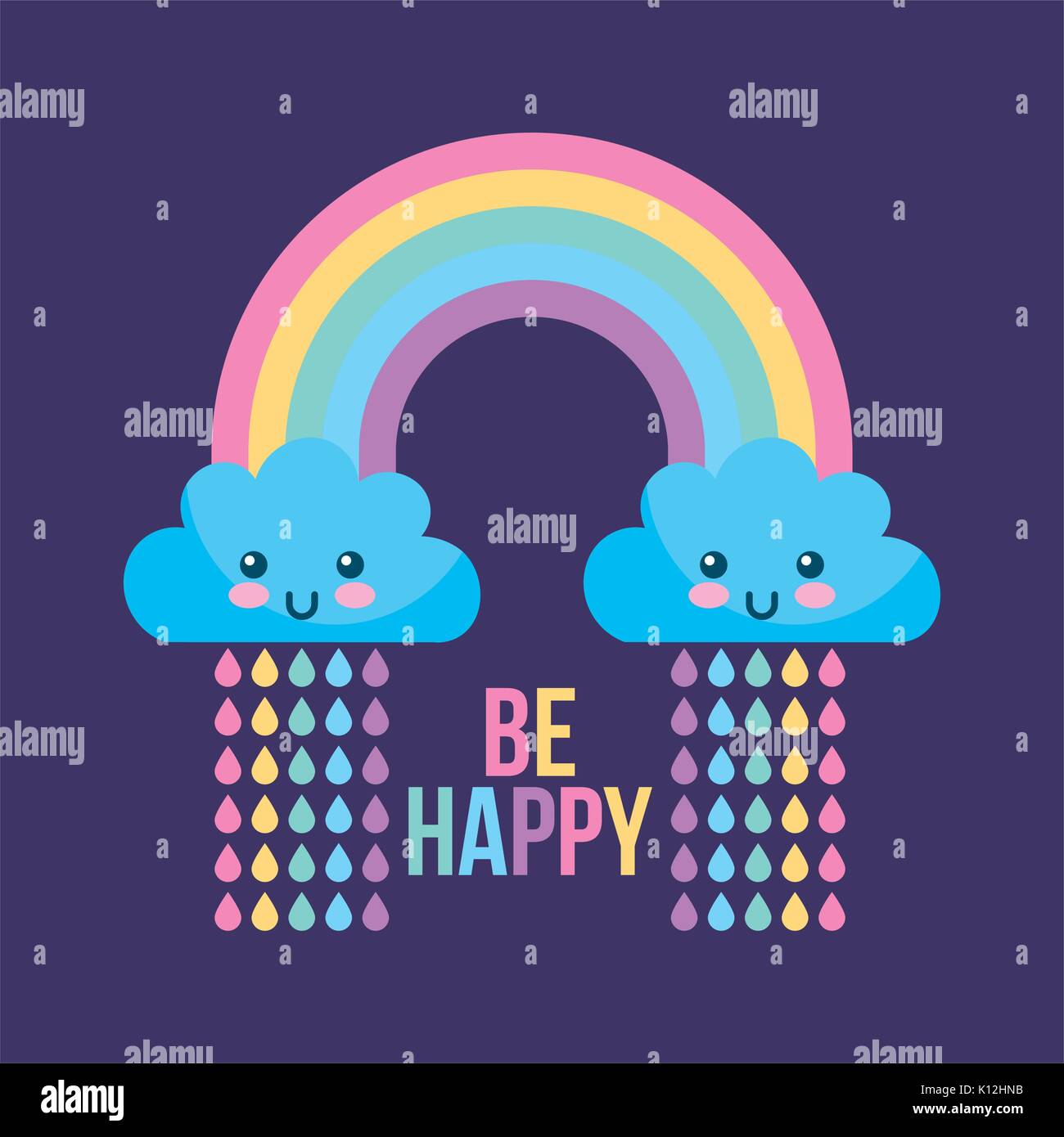 be happy cartoon Stock Vector Image & Art - Alamy