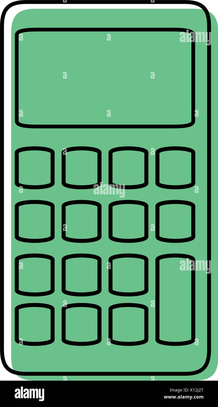 calculator icon over white background vector illustration Stock Vector ...