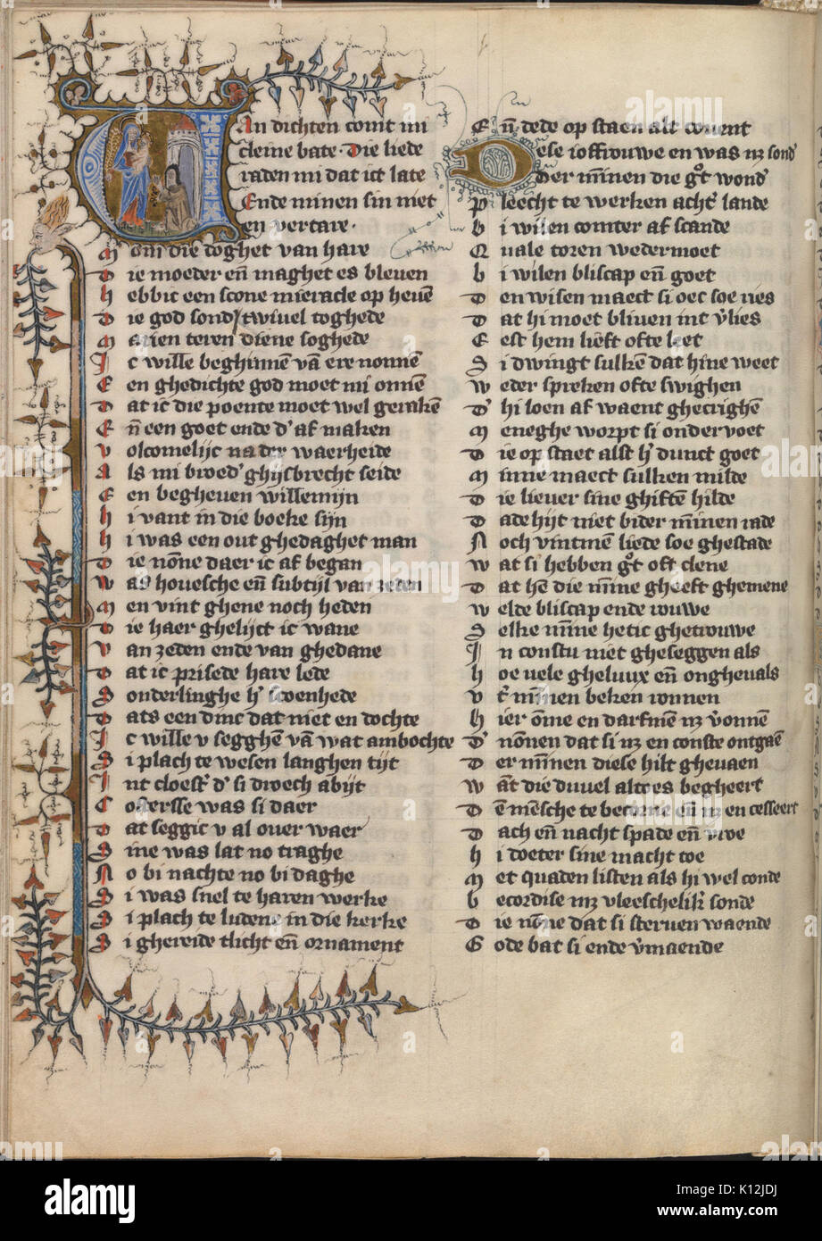 Beatrijs KB 76 E 5, folium 047vr Stock Photo - Alamy