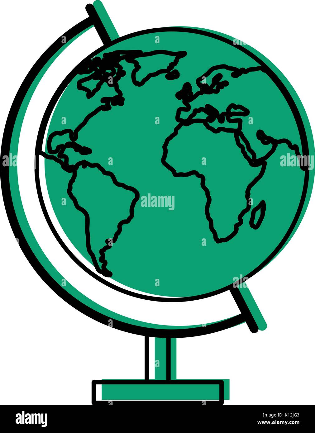 geography tool icon over white background vector illustration Stock ...