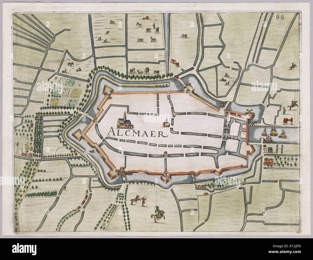 Alkmaar map hi-res stock photography and images - Alamy