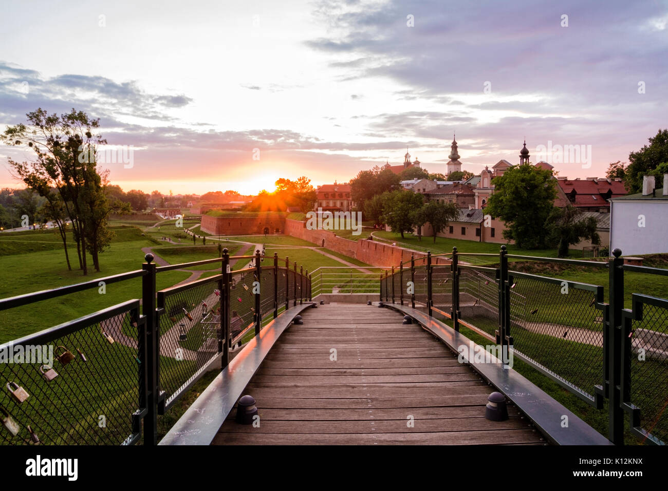 Zamosc - Renaissance city in Central Europe. Fortifications around the ...