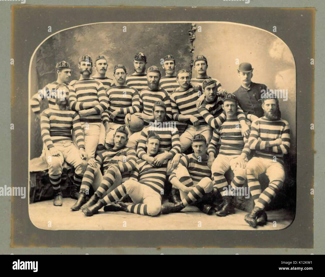 Auckland rugby union touring team 1883 Stock Photo - Alamy
