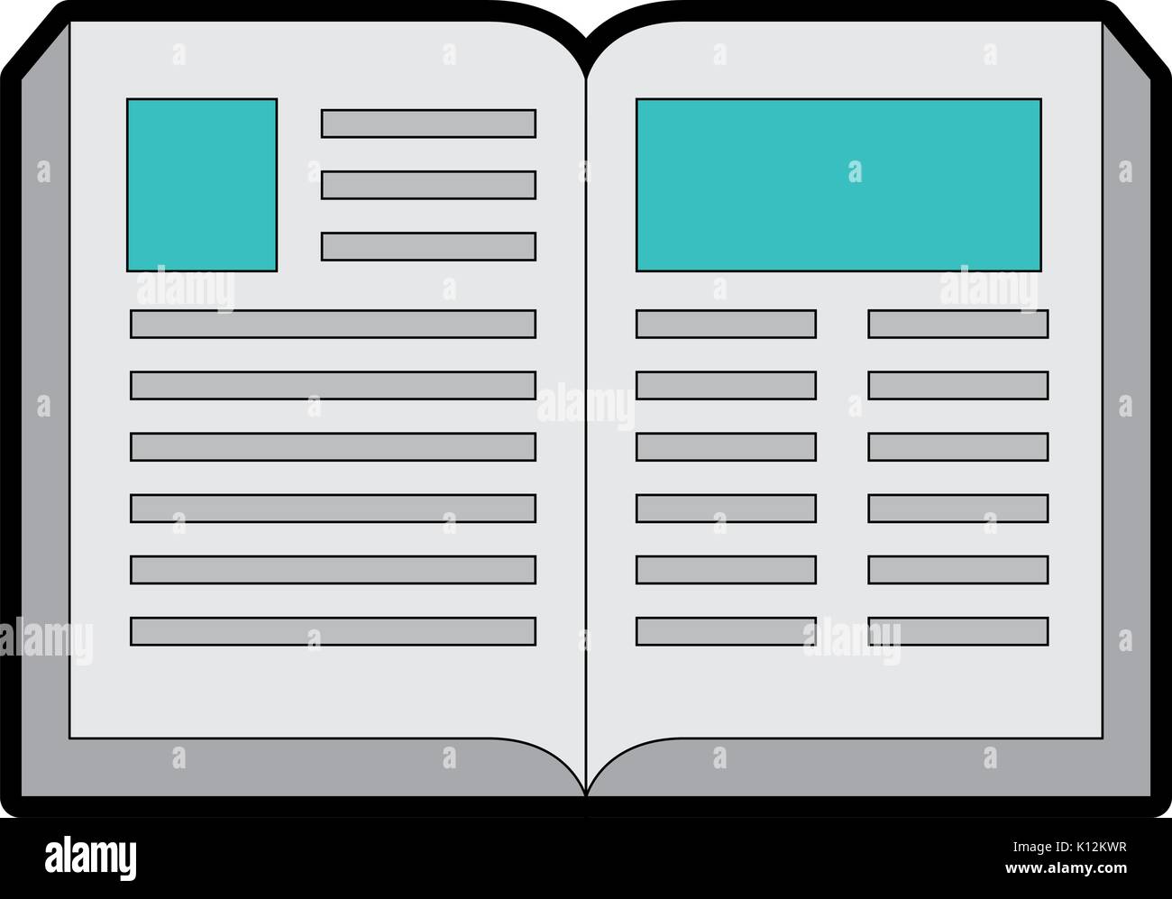 academic book icon over white background vector illustration Stock ...