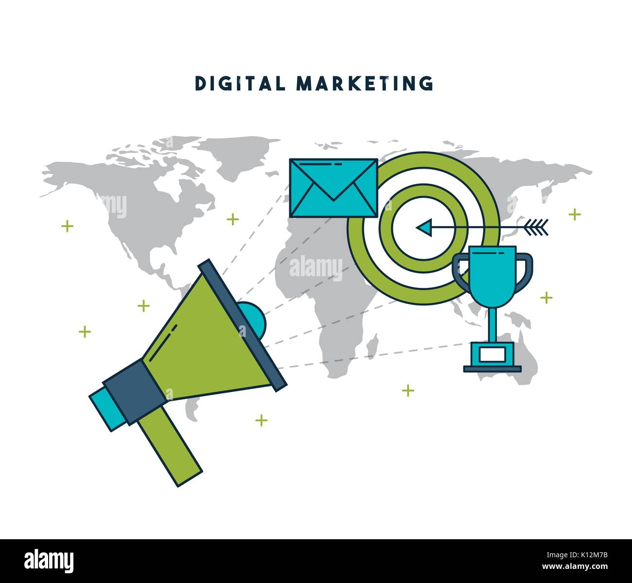 digital marketing cartoon Stock Vector Image & Art - Alamy