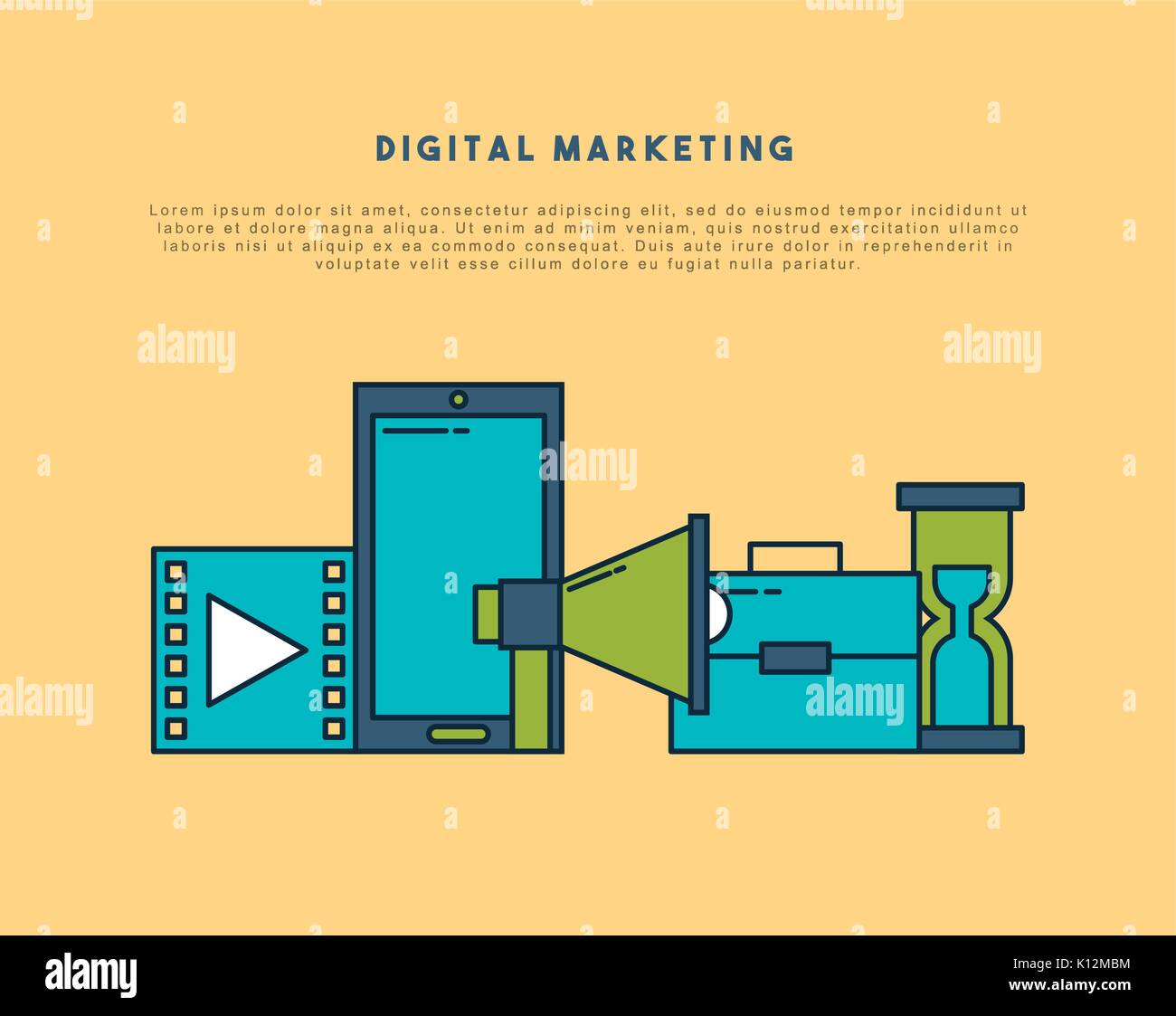 digital marketing cartoon Stock Vector Image & Art - Alamy