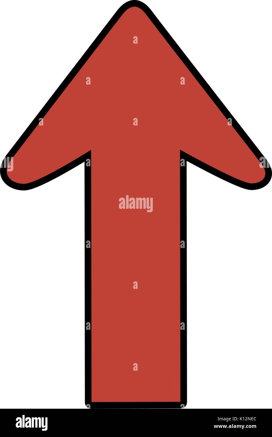 Arrow pointing up icon vector illustration graphic design Stock Vector ...