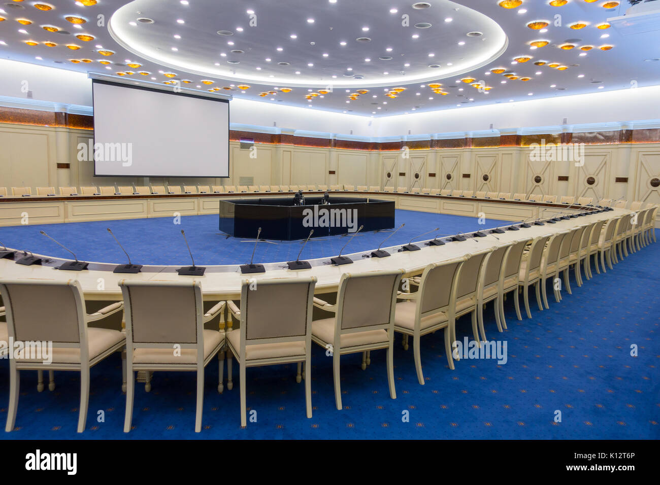 Interior of conference hall Stock Photo - Alamy