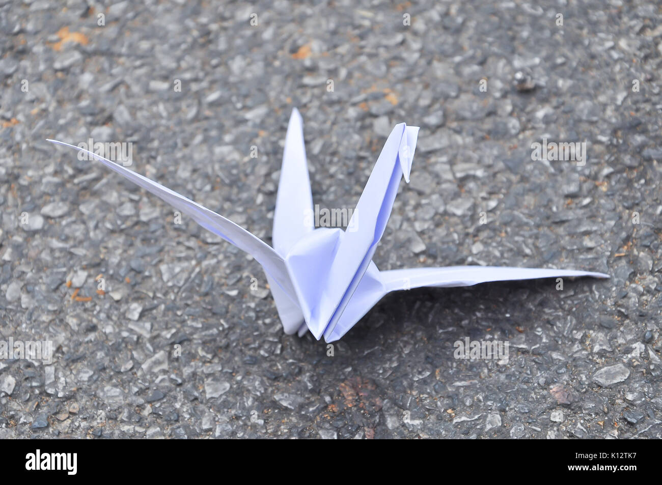 In Japan you can often see paper crane's hanged near temples Stock ...