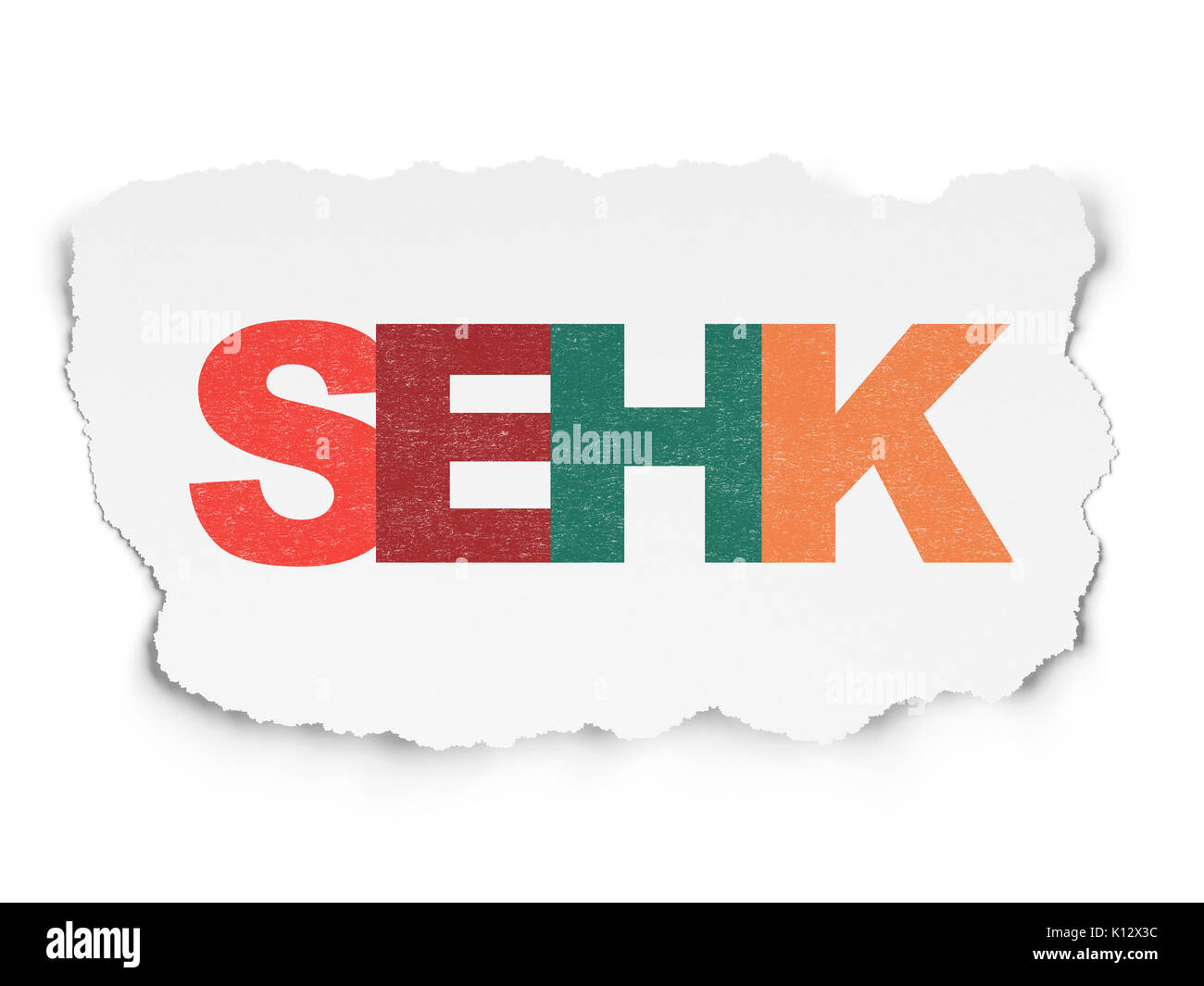 Stock market indexes concept: SEHK on Torn Paper background Stock Photo ...