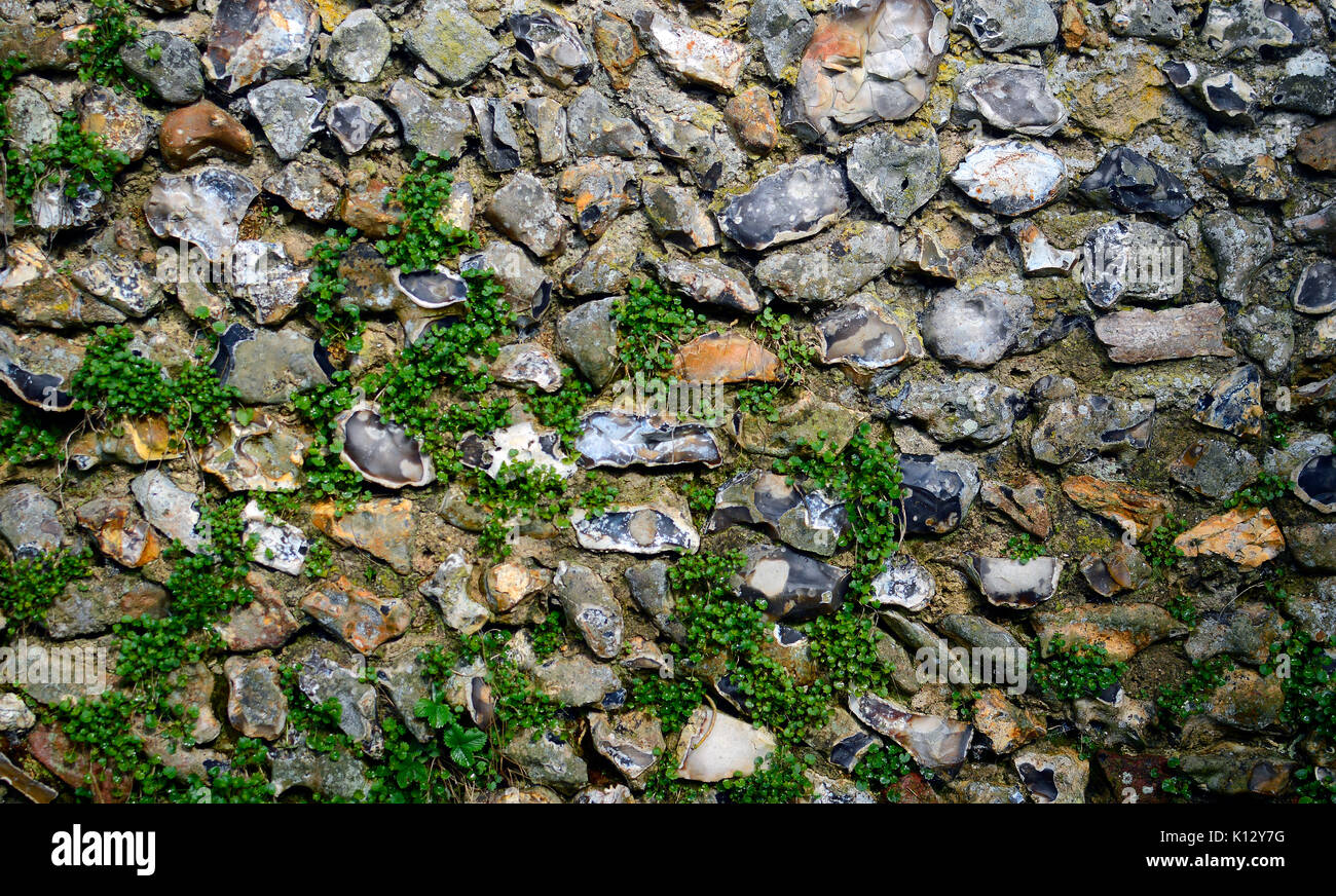 Old flint garden wall hi-res stock photography and images - Alamy