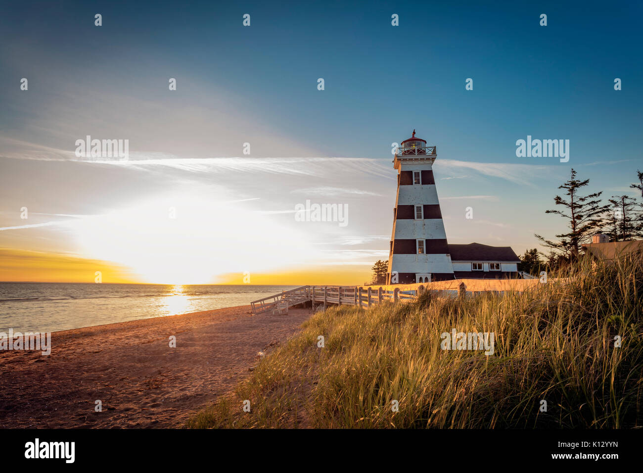 West point lighthouse pei hi-res stock photography and images - Alamy