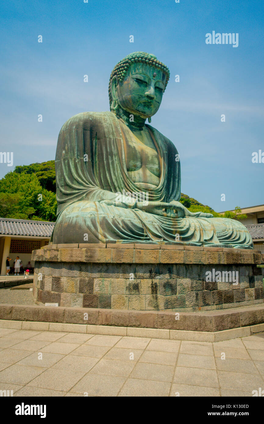 TOKYO, JAPAN JUNE 28 - 2017: Monumental bronze statue of the Great ...