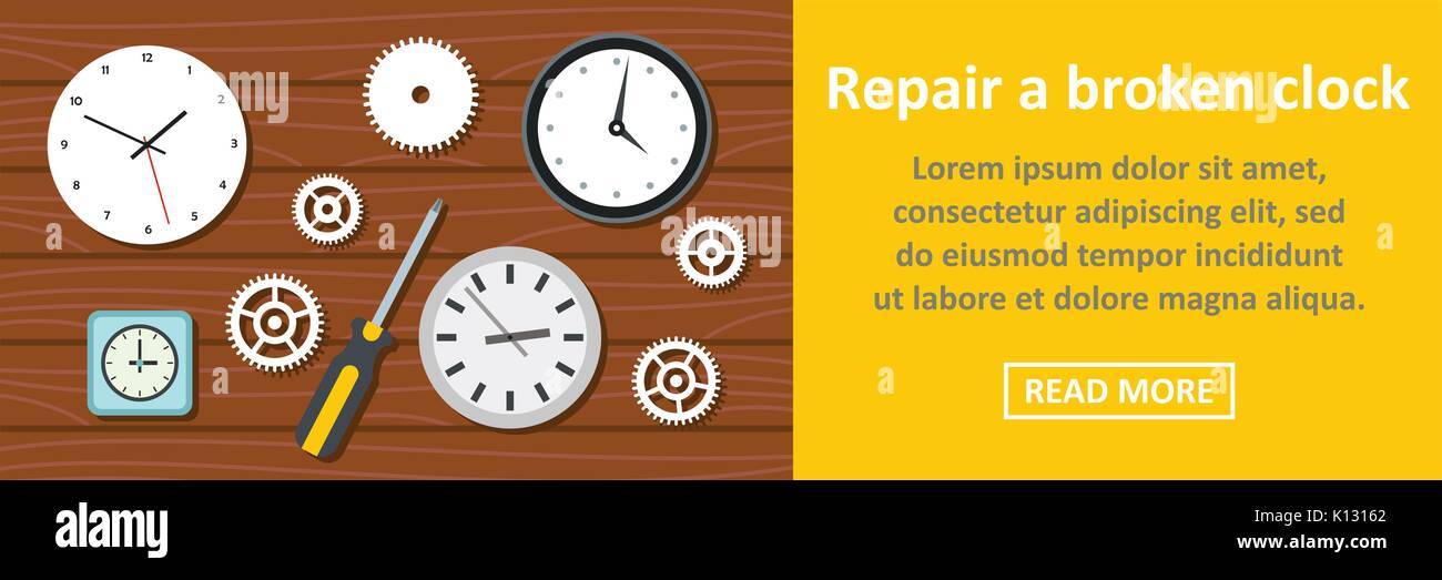 A broken clock Stock Vector Images - Alamy