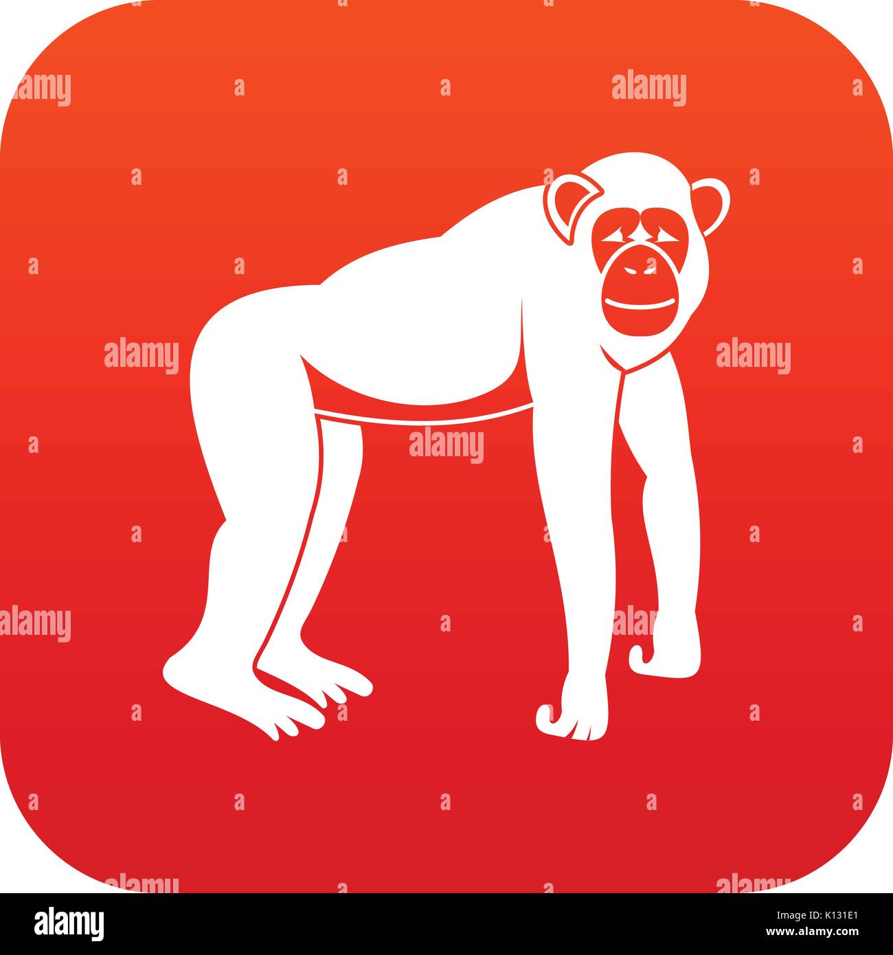 Climbing chimpanzee Stock Vector Images - Alamy