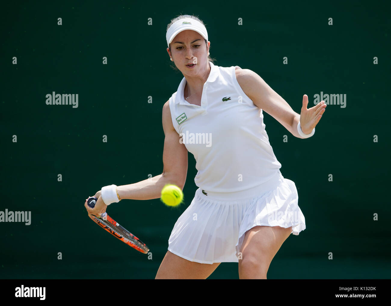 Christina McHale of the USA in action at the Ladies' Singles ...