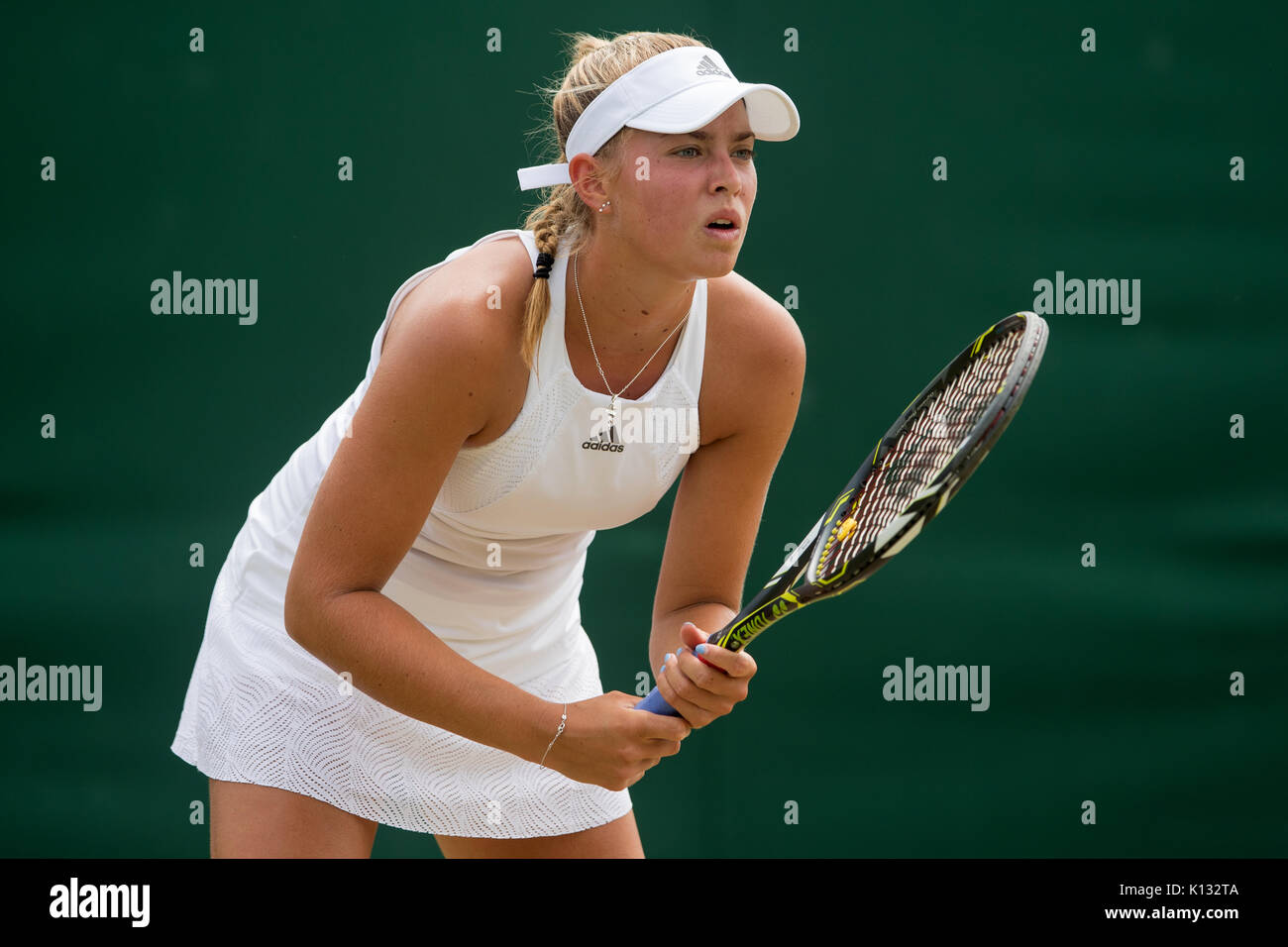 Emily Appleton of GB at the Gentlemen's Singles - Wimbledon ...