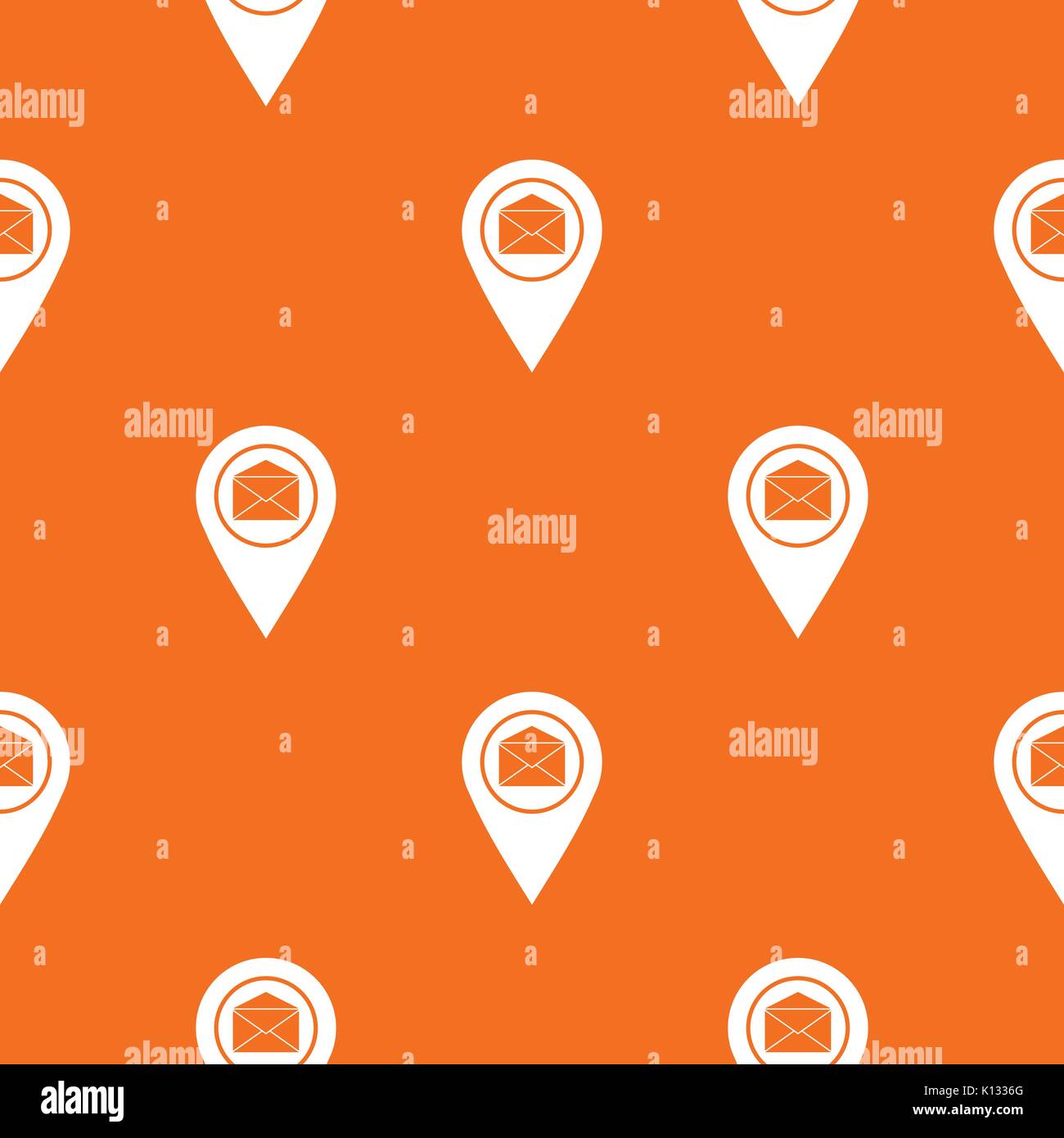 Marker location with envelope sign pattern seamless Stock Vector Image ...