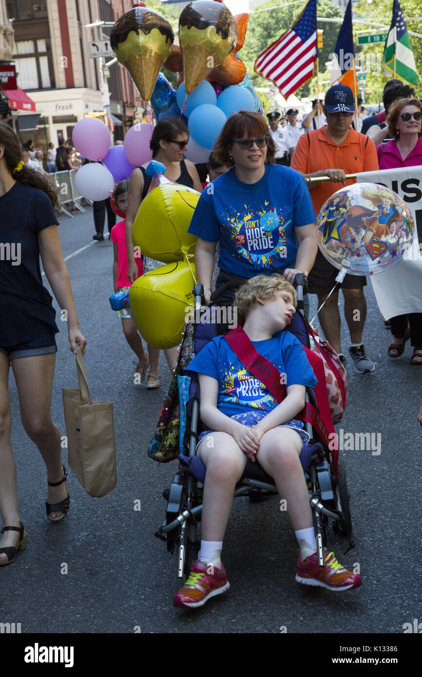 The now annual Disability Pride Parade in New york City gives voice ...