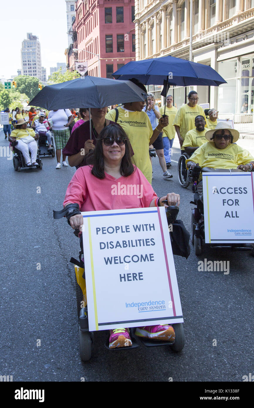 The now annual Disability Pride Parade in New york City gives voice ...