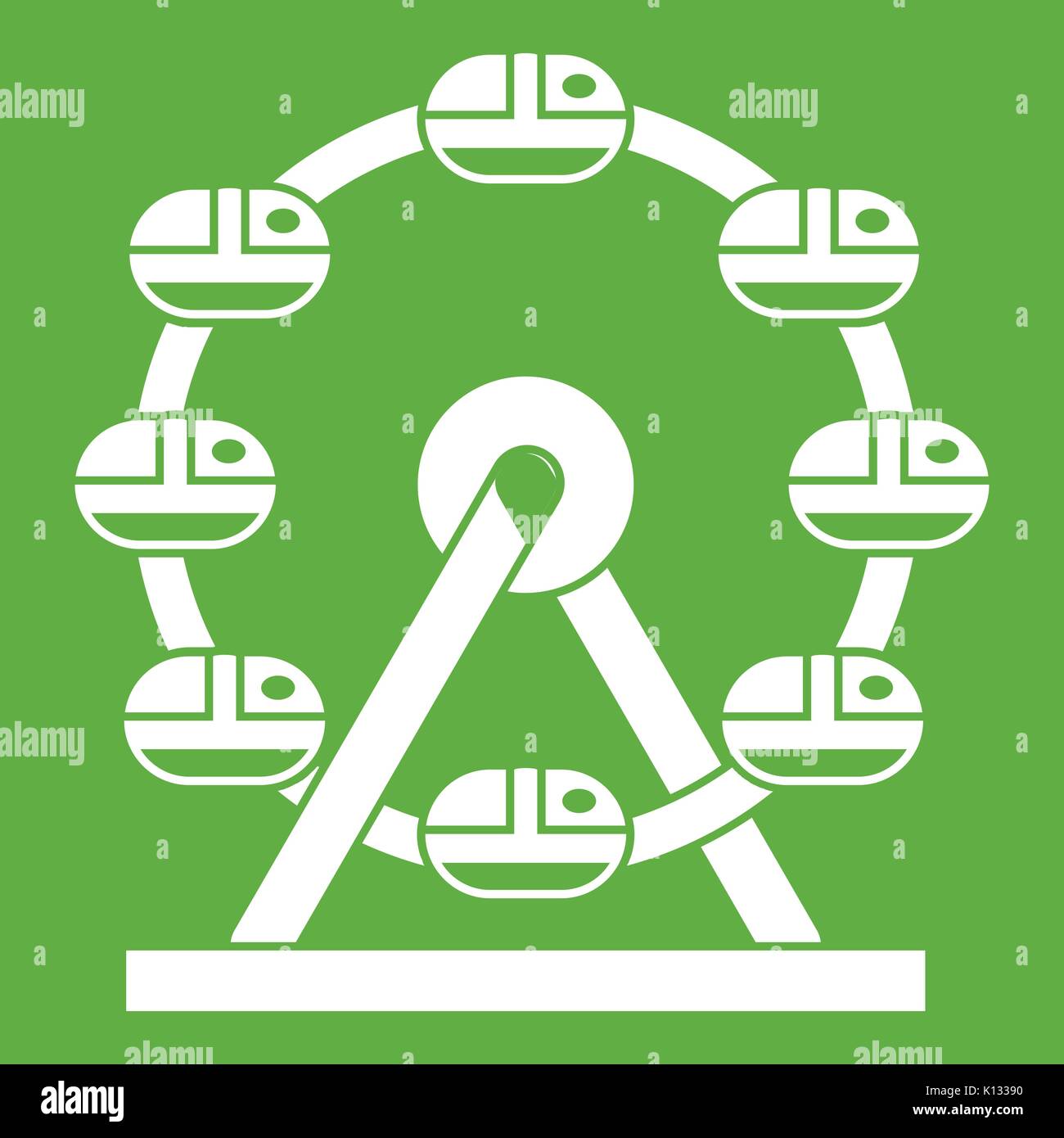 Giant ferris wheel icon green Stock Vector Image & Art - Alamy