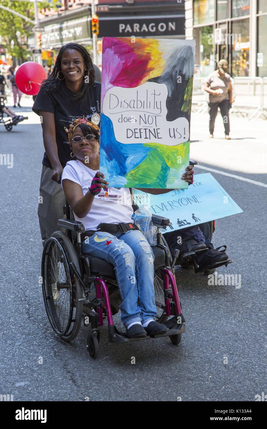 The now annual Disability Pride Parade in New york City gives voice ...
