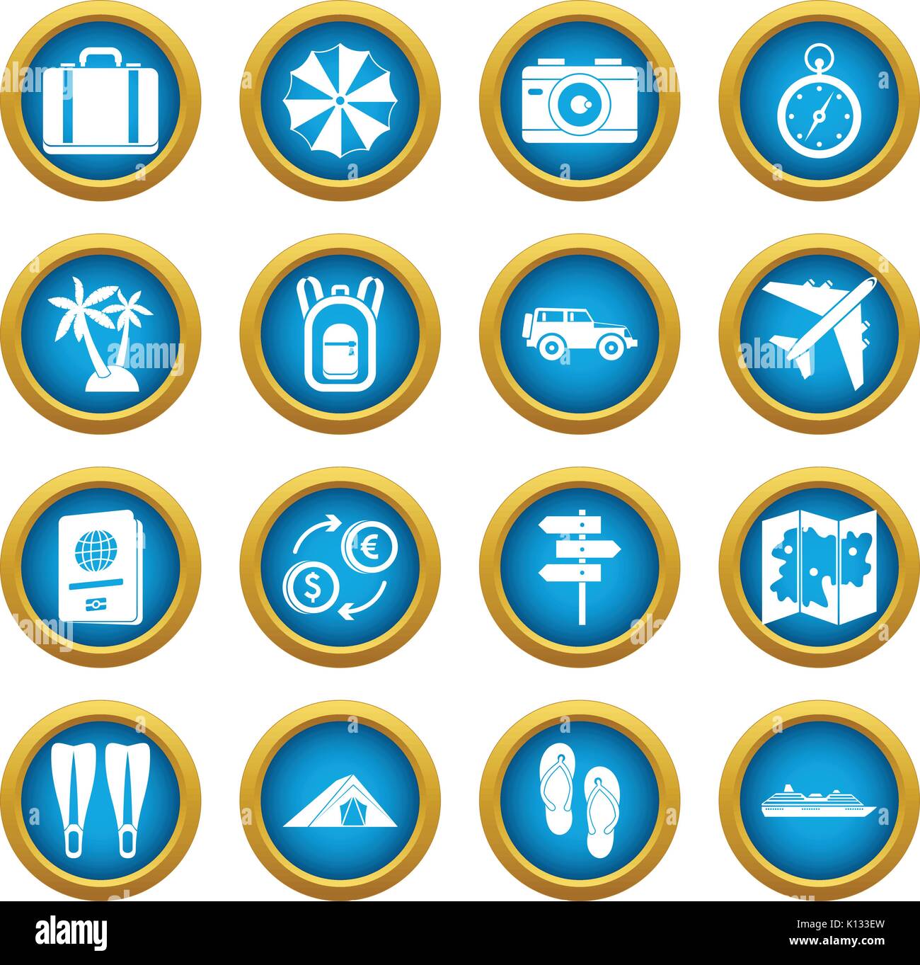 Blue beach tent Stock Vector Images - Alamy