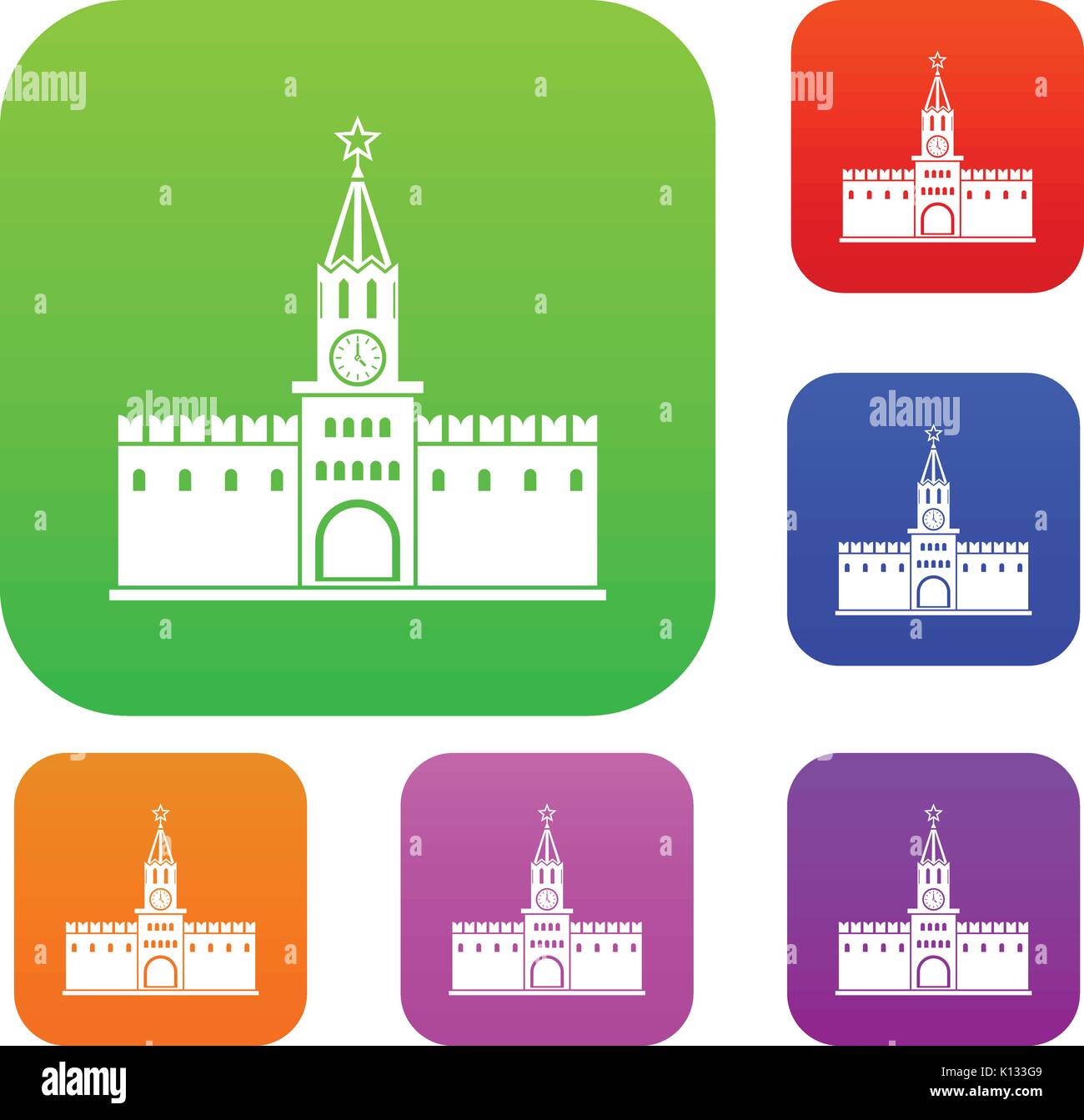 Russian kremlin set collection Stock Vector Image & Art - Alamy