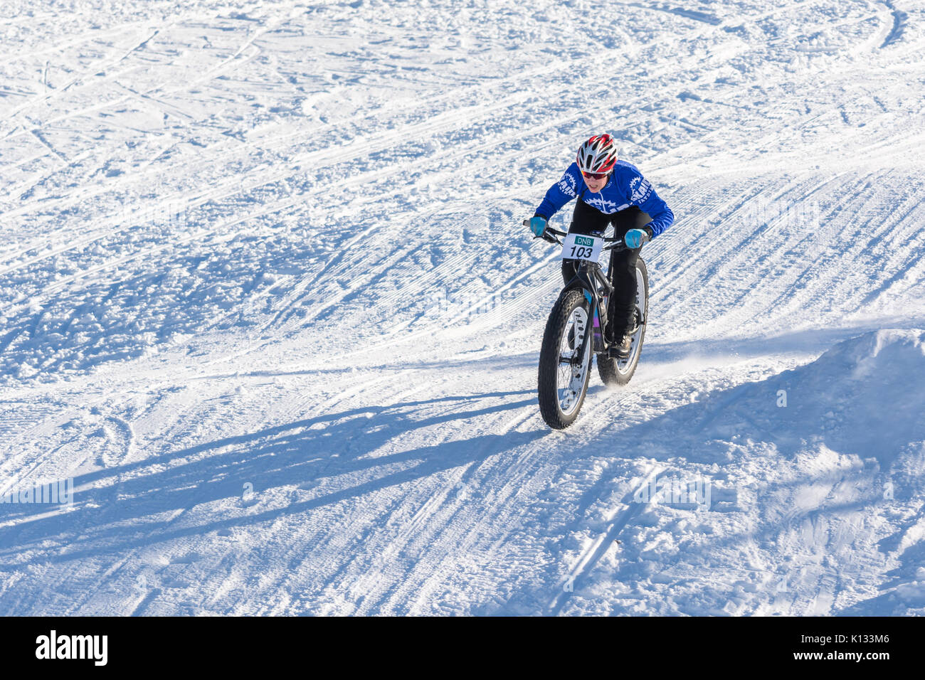 Fatbike, race, racing, snow, winter, arctic, Finnmark, Alta, Norway ...