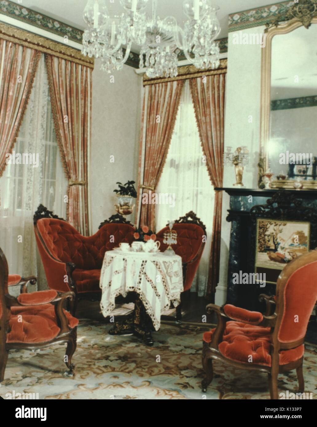 Parlor at Rosedown Plantation State Historic Site, a historic home and ...