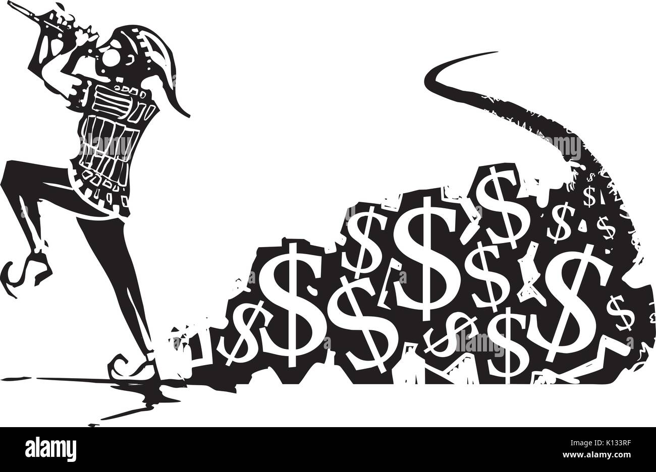 Pied piper Stock Vector Images - Alamy