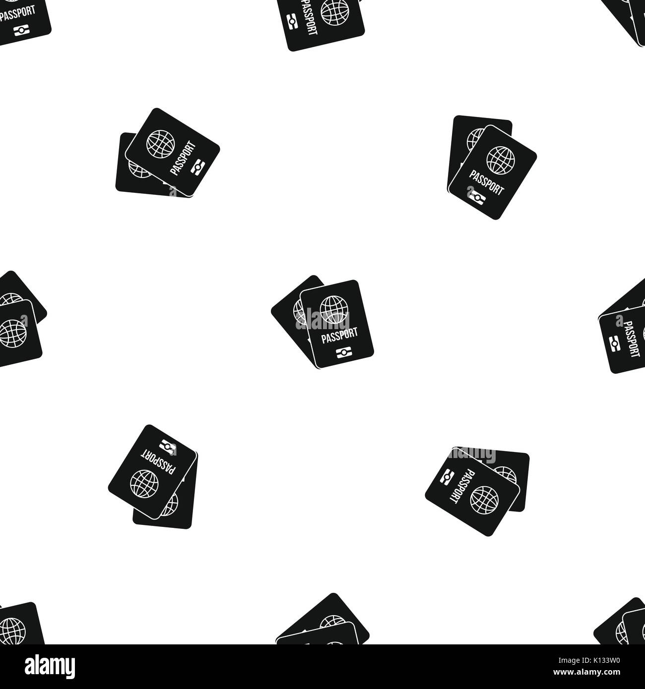 Passports with map pattern seamless black Stock Vector Image & Art - Alamy