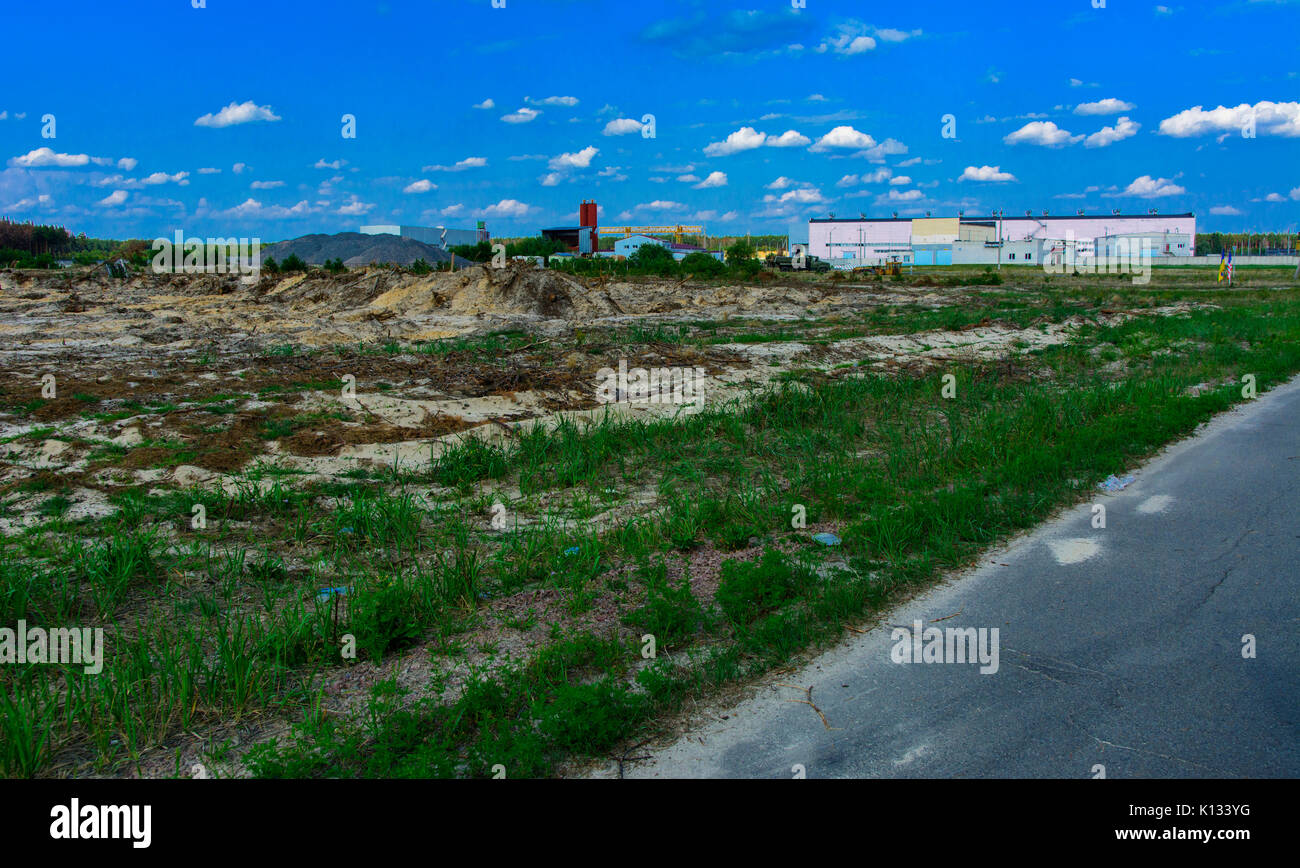 The point of burial of radioactive waste of the Chernobyl nuclear power ...