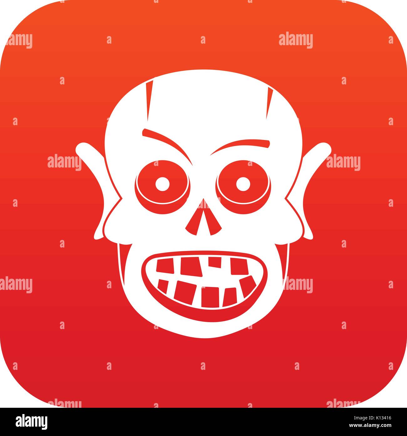 Living dead icon digital red Stock Vector Image & Art - Alamy