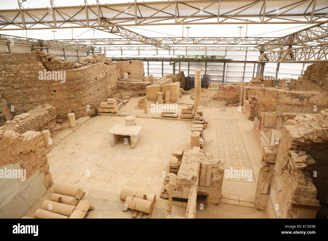 Terrace Houses in Ephesus Ancient City, Izmir, Turkey Stock Photo - Alamy