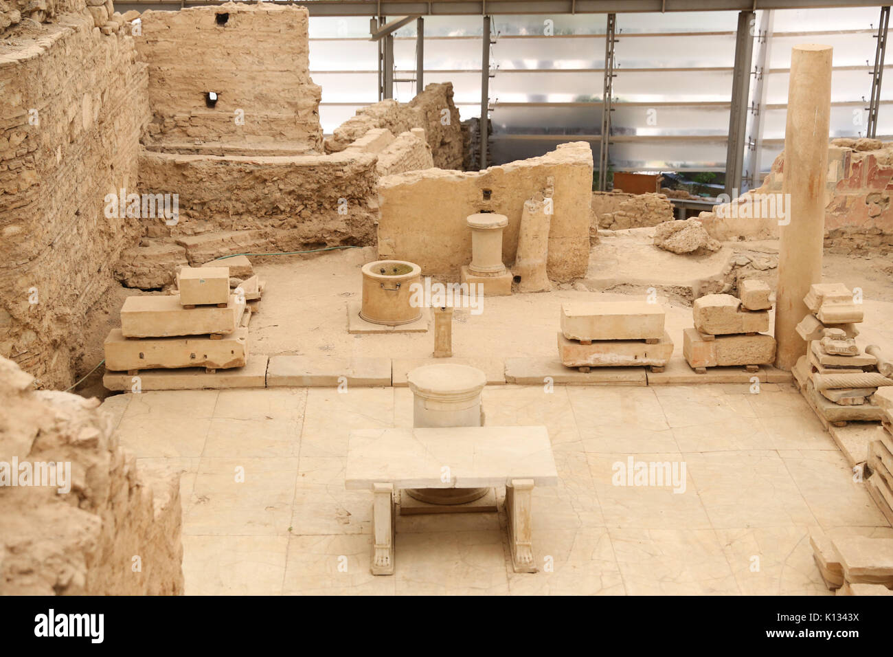 Terrace Houses in Ephesus Ancient City, Izmir, Turkey Stock Photo - Alamy