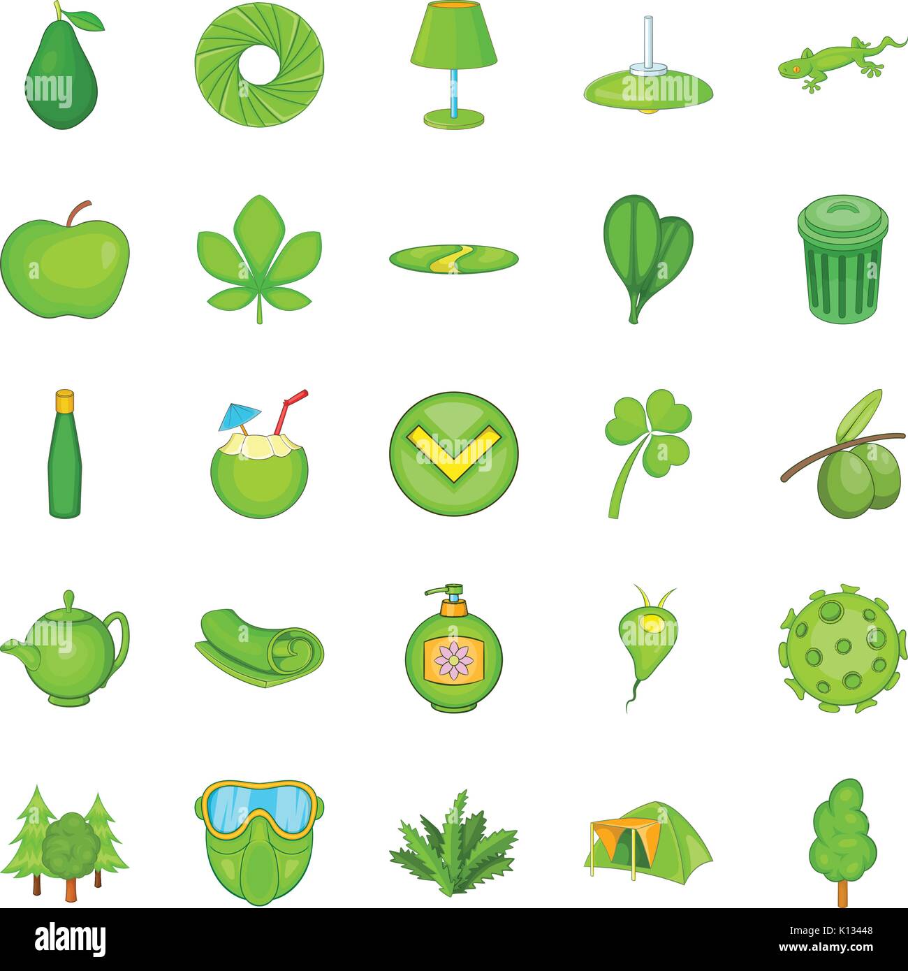 Power of nature icons set, cartoon style Stock Vector Image & Art - Alamy