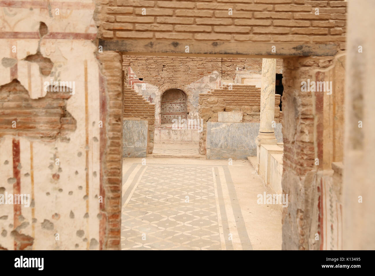 Terrace Houses in Ephesus Ancient City, Izmir, Turkey Stock Photo - Alamy