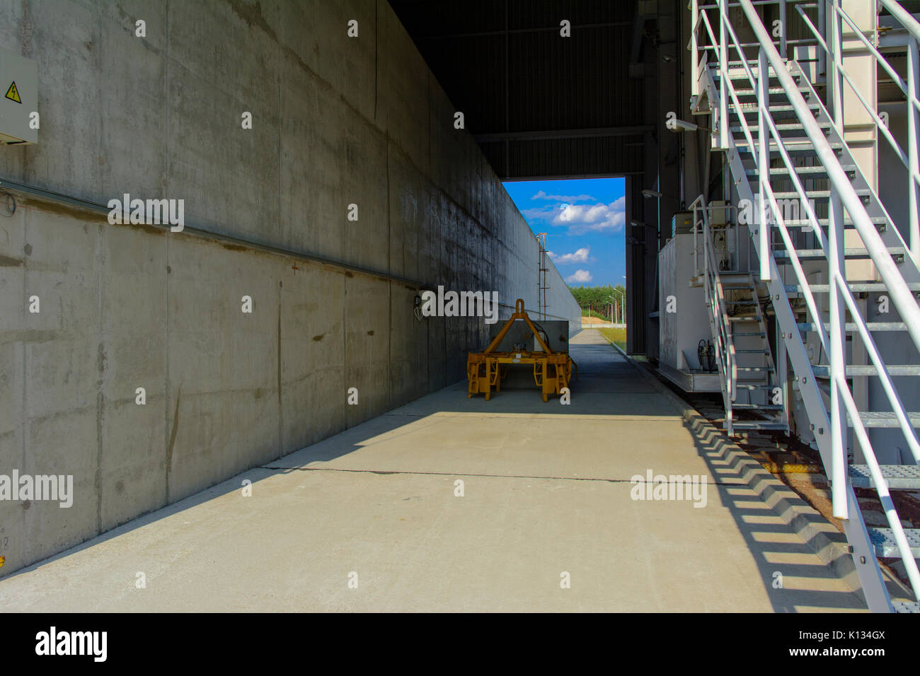 The point of burial of radioactive waste of the Chernobyl nuclear power ...